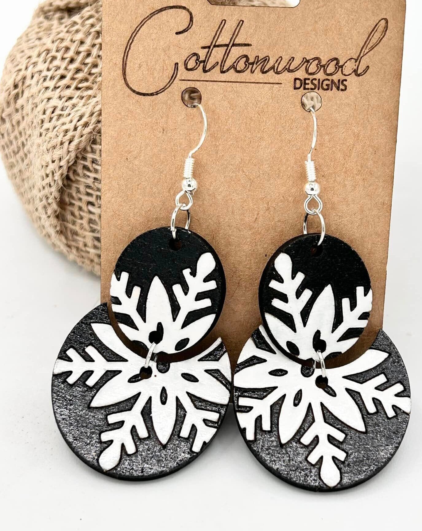 Digital. SNOWFLAKE EARRING SVG Digital File Combined/cutout Tested on ...