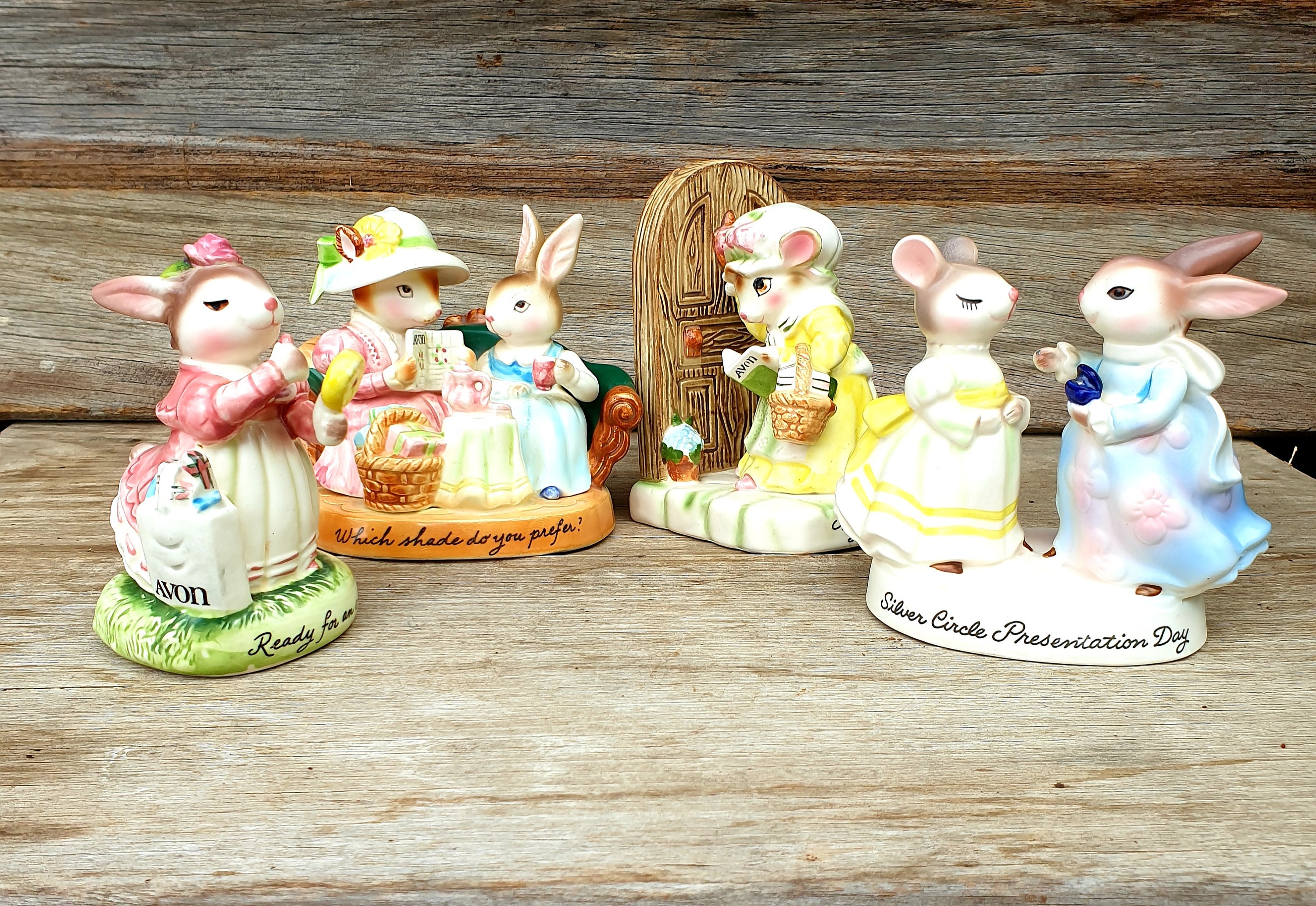 Ready for an Avon Day Vintage Bunny Figurine by Avon Precious Moments ...