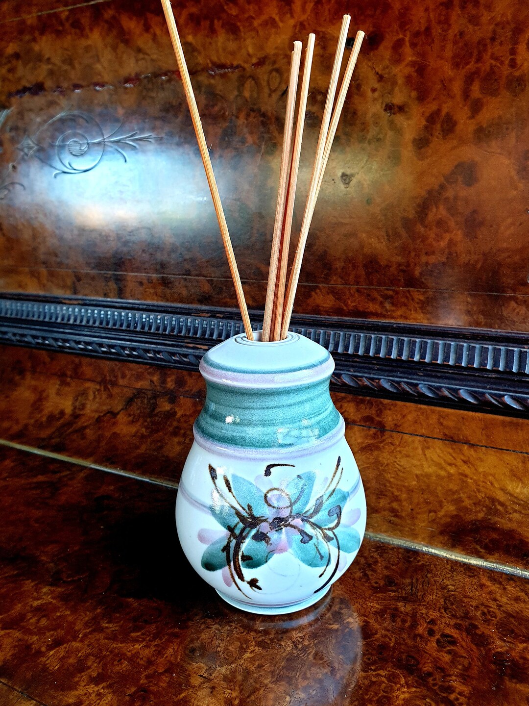 Vintage Bud Vase / Pottery Reed Diffuser Made by Coralie Knight ...