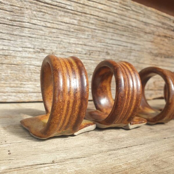 Pottery Napkin Rings - Etsy