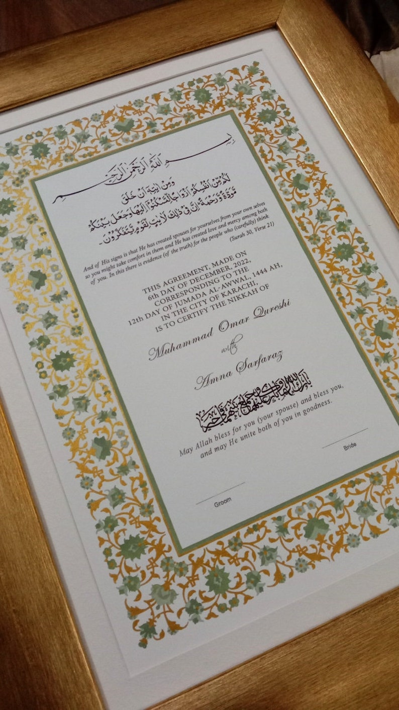 Hand Painted Pastel Bliss Nikah Nama - Etsy