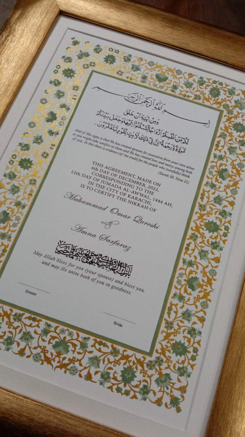 Hand Painted Pastel Bliss Nikah Nama - Etsy