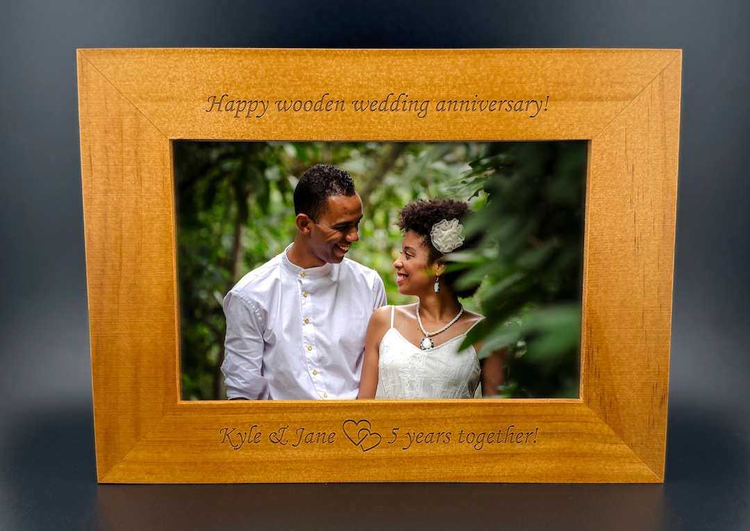 Custom Family Photo Frame With Engraved Text, First Christmas Together, Save the Moment Gift ...