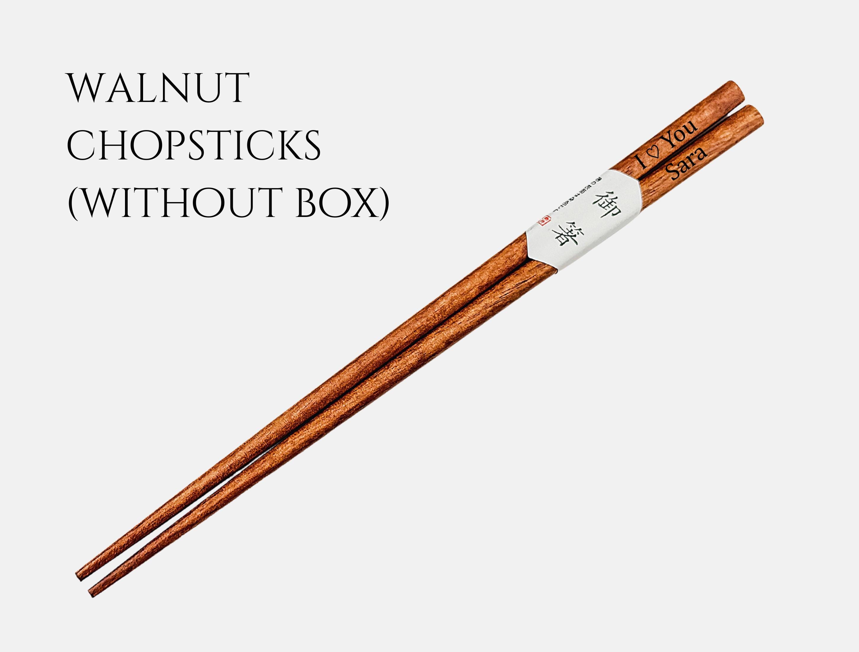Personalized Wooden Chopsticks in Box: Engraved Asian Cuisine Gift - Etsy