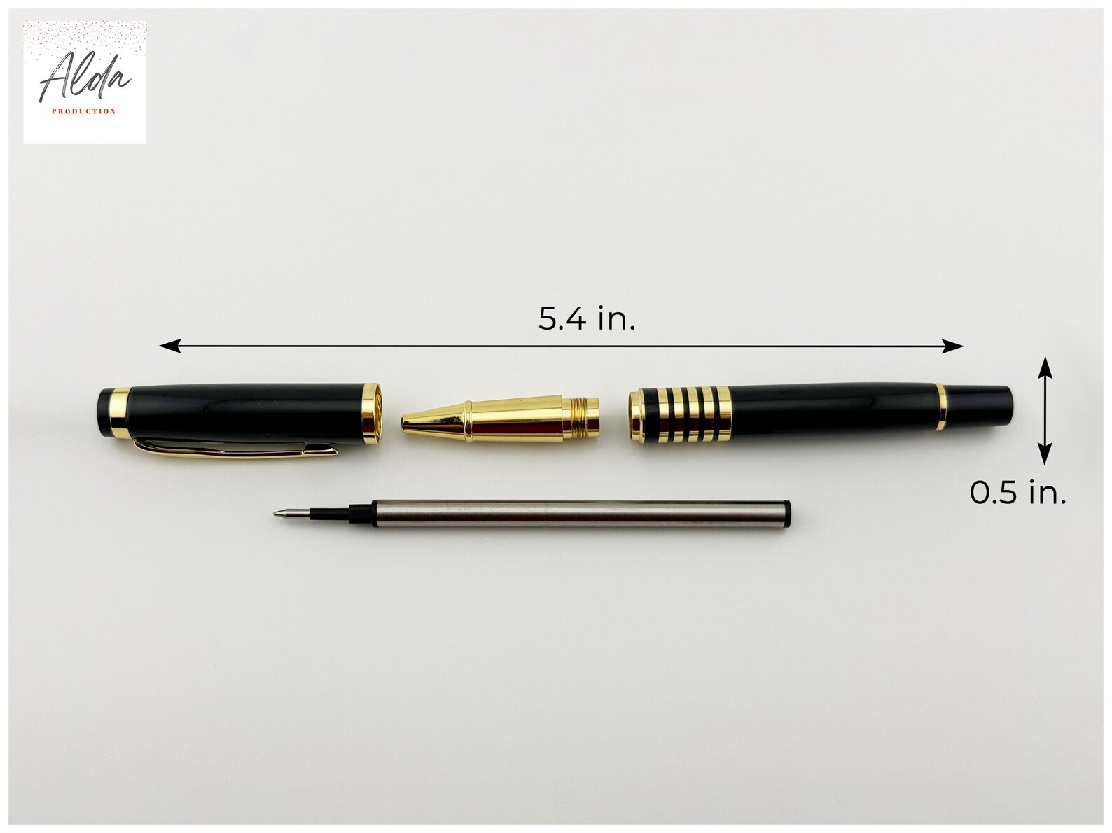 Engraved Black Gold Trim Pen, Exclusive Aviation Gift, Personalized Pen ...