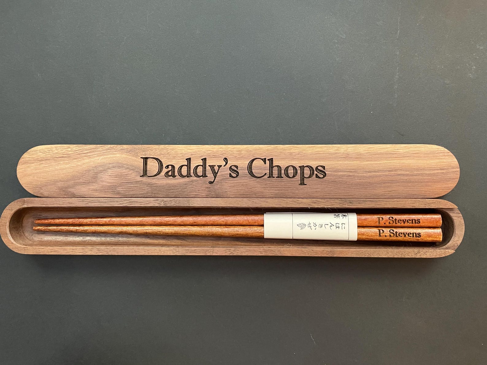 Chopsticks Custom Wood Walnut Chopstick, Personalized Party Favors ...