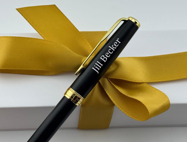 Engraved Pen With Box - Custom Pierre Cardin Pen, Personalized Gift for ...