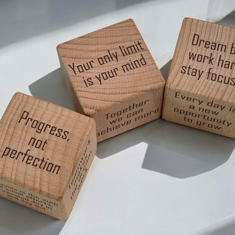 Wood Block Sayings - Etsy