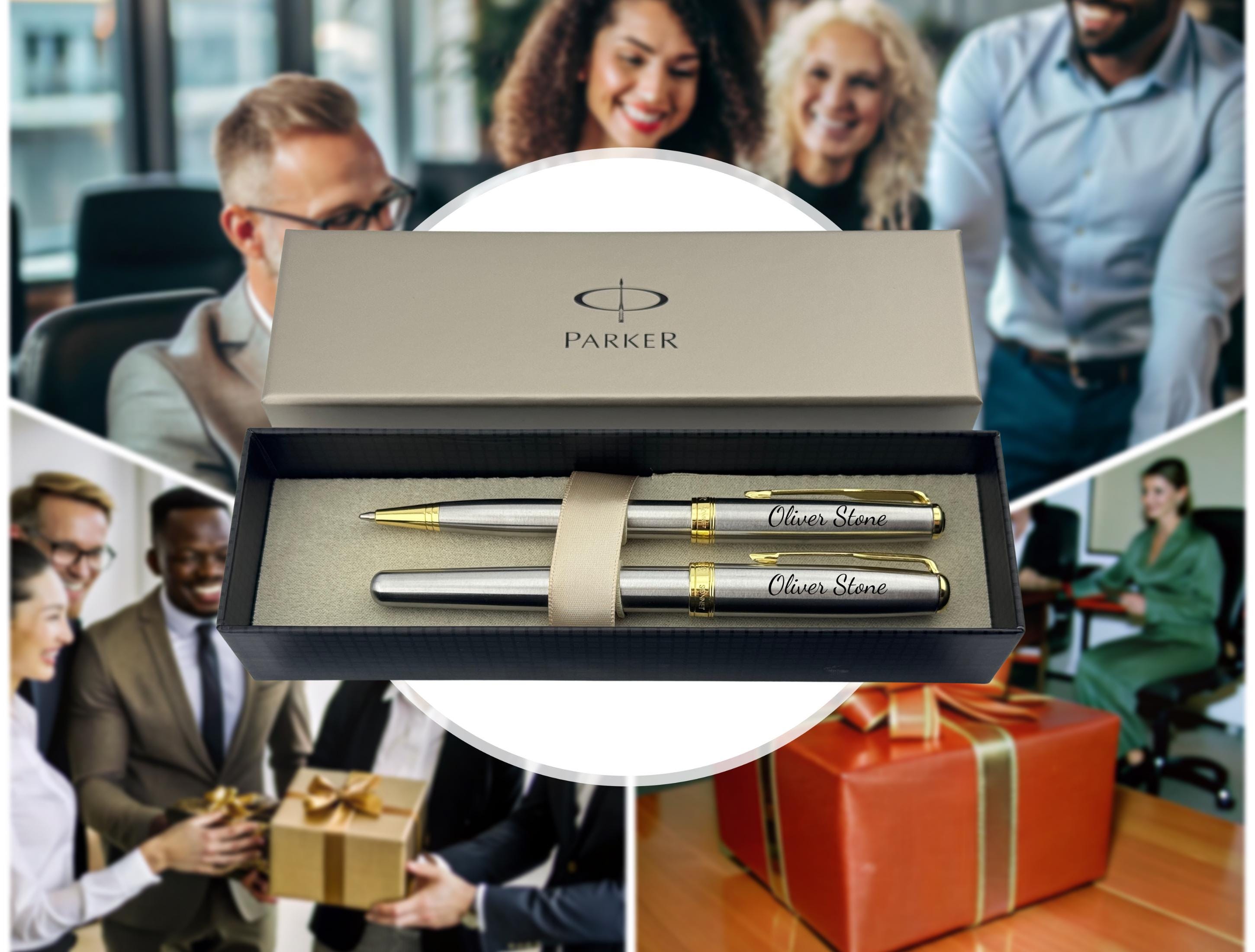 Engraved Parker Pen Set in Gift Box – Custom Manager Gift - Etsy