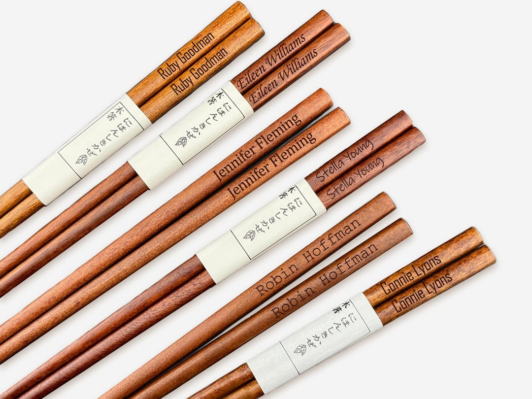 Personalized Chopsticks, Natural Wood Chopsticks, Best Birthday Gift ...