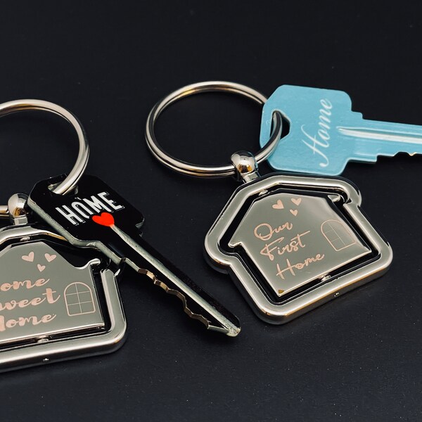Home Keychain - Etsy