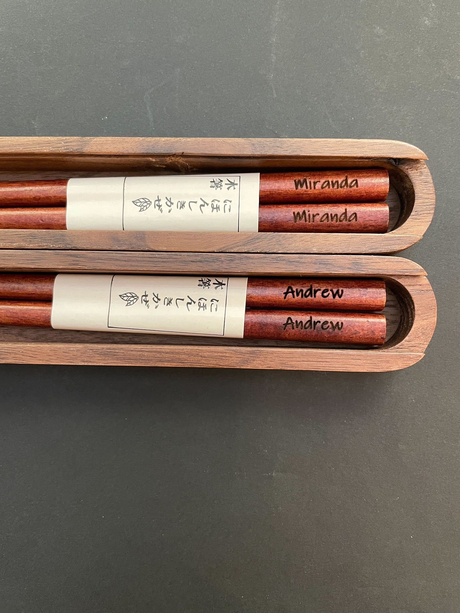 Chopsticks Custom Wood Walnut Chopstick, Personalized Party Favors ...