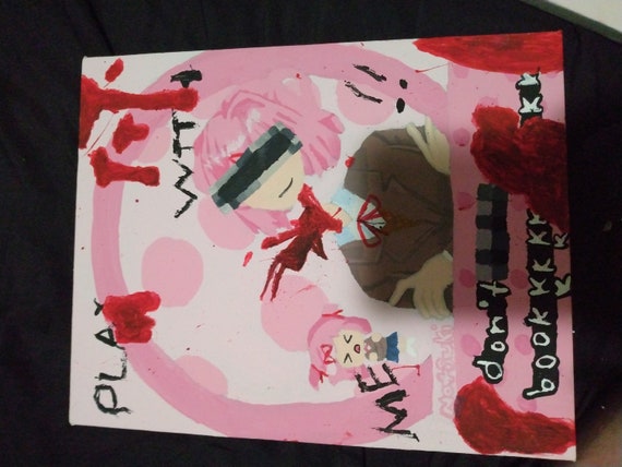 Doki Doki Natsuki Gorecore Painting - Etsy