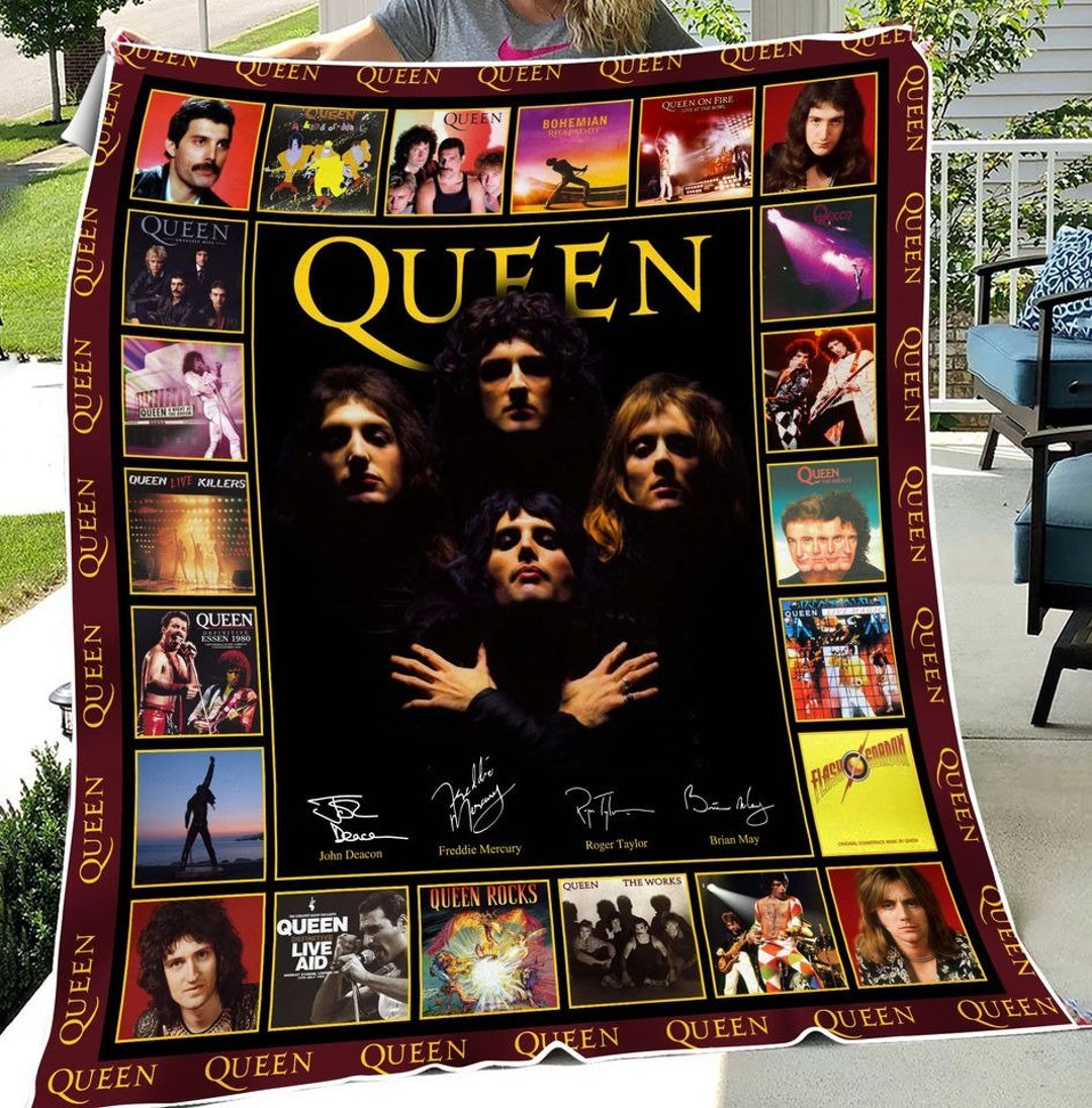 Queen Rock Band Album Covers Fleece Blanket Queen Band Fleece - Etsy