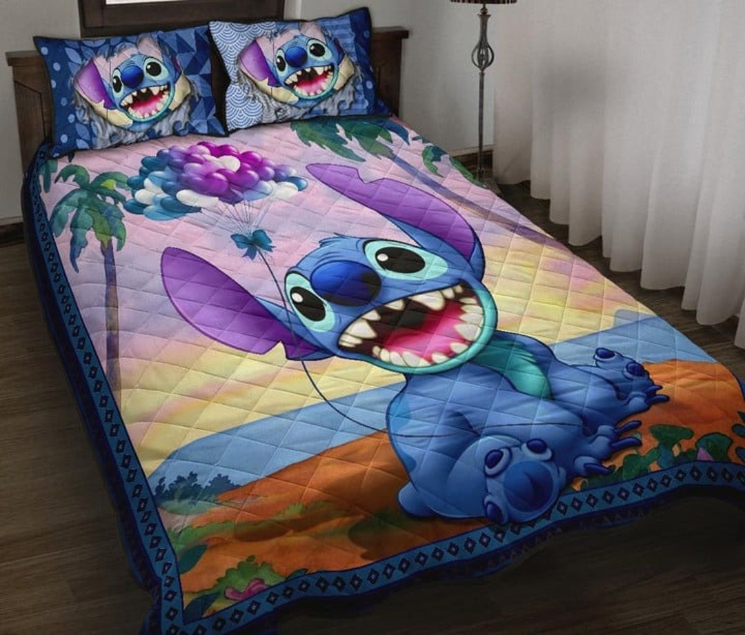 Stitch Ohana Quilt Bed Set Stitch Bedding Set Stitch Gifts - Etsy