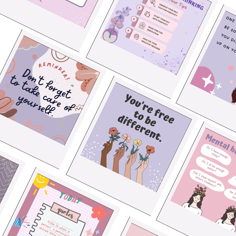 50 Self Quote Template - Etsy