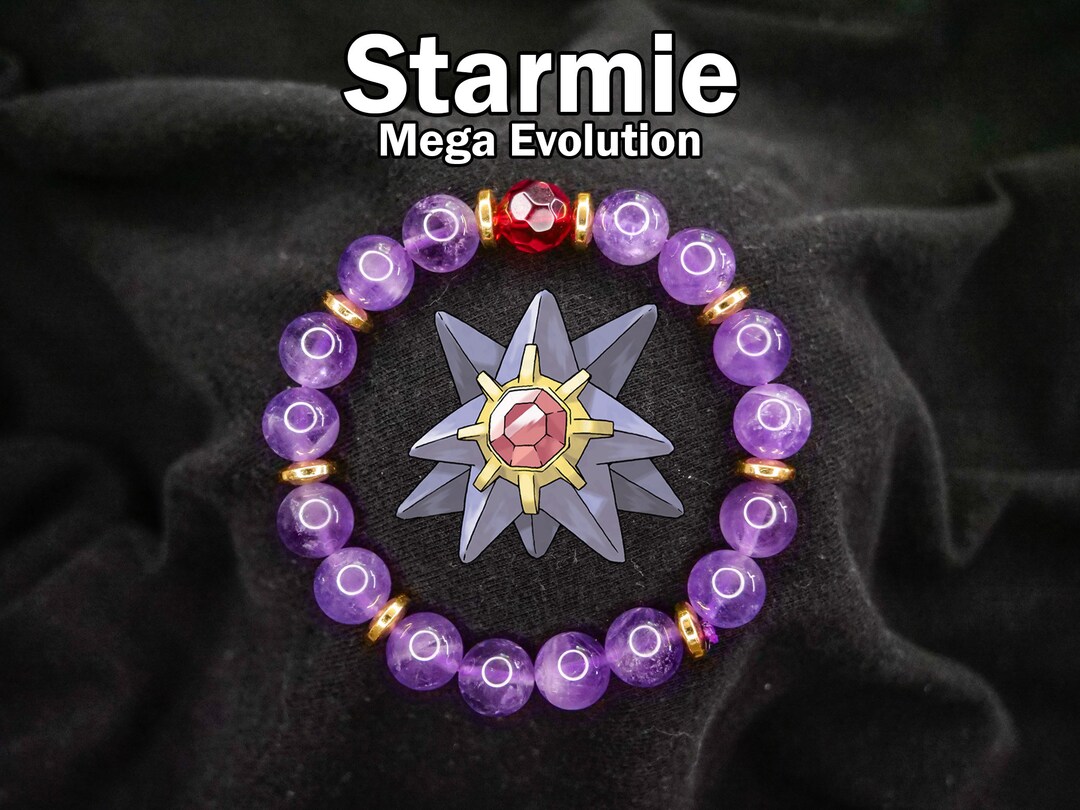 Starmie Mega Evolution Pokémon Inspired Gemstone Bracelet - Etsy