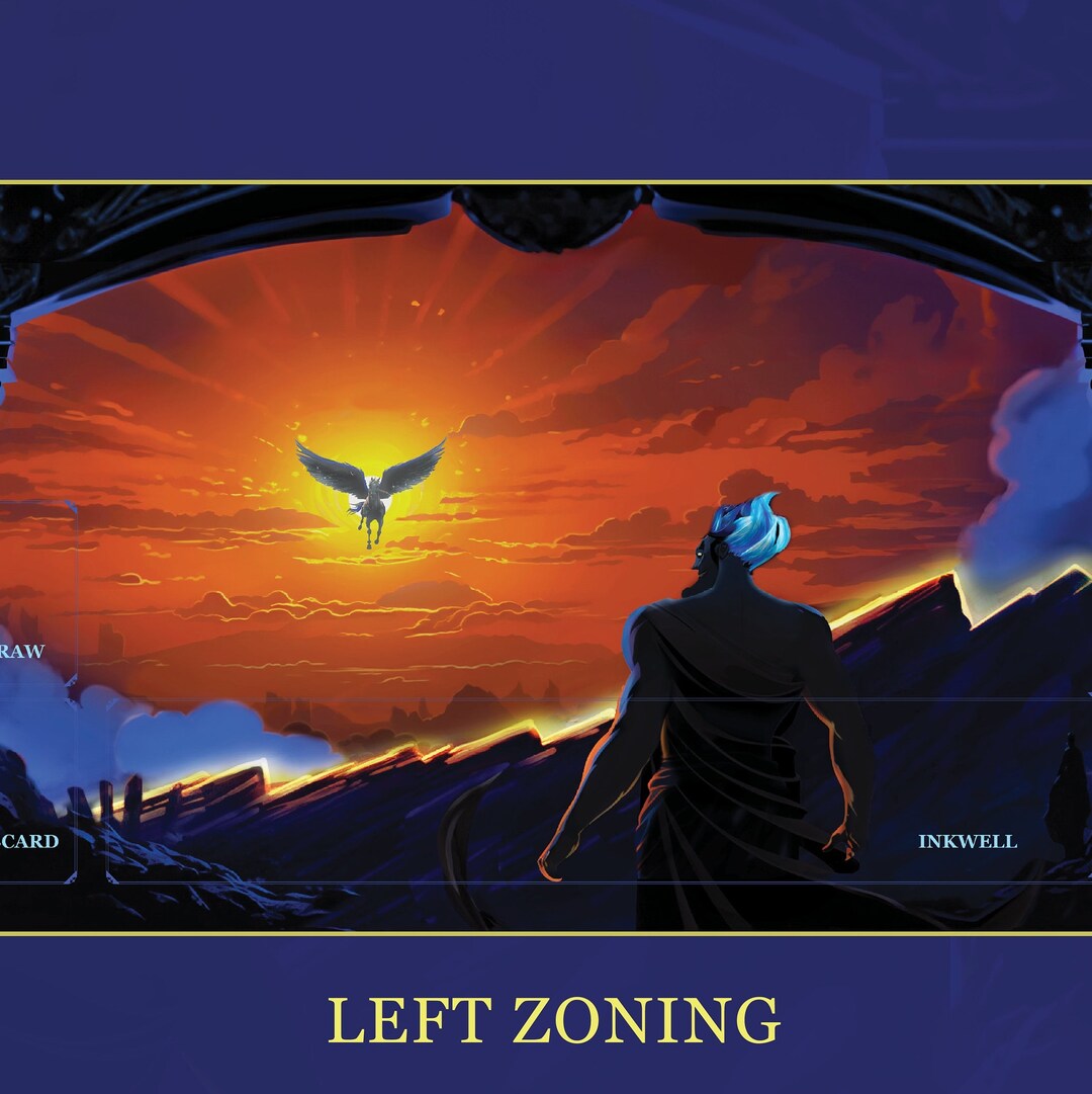 Playmat Hades LEFT Lorcana Zone Compatible, Trading Card Game Mat, Desk ...