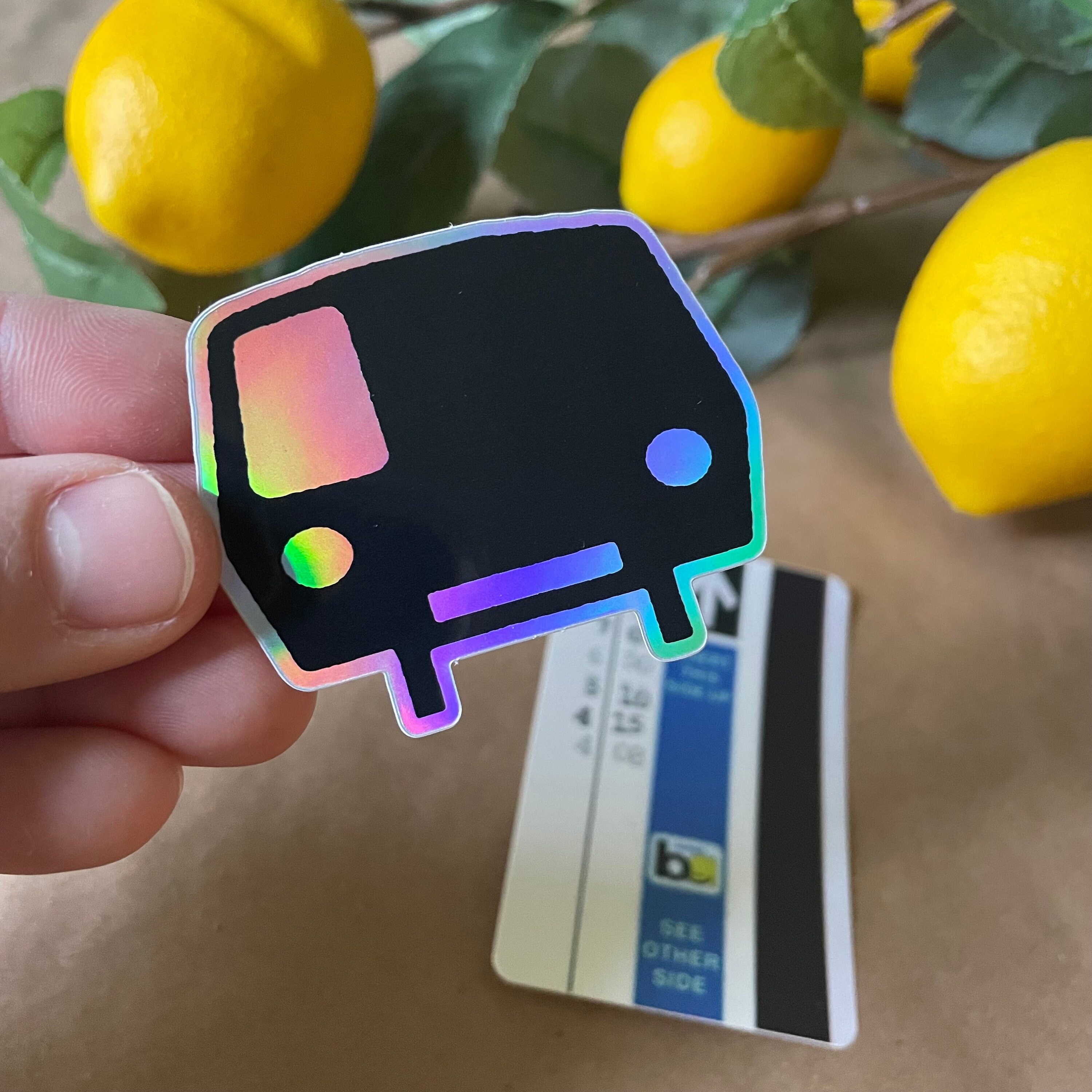 BART Car - Waterproof, Glossy, Holographic Sticker - Bay Area Rapid ...