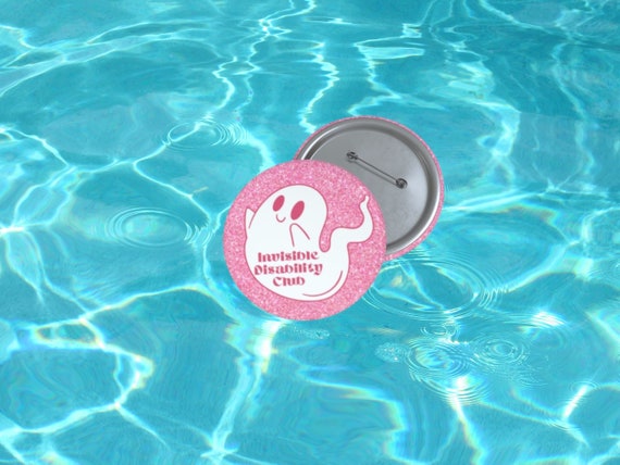 INVISIBLE DISABILITY CLUB Ghost Pin Button Boo Spooky Season - Etsy