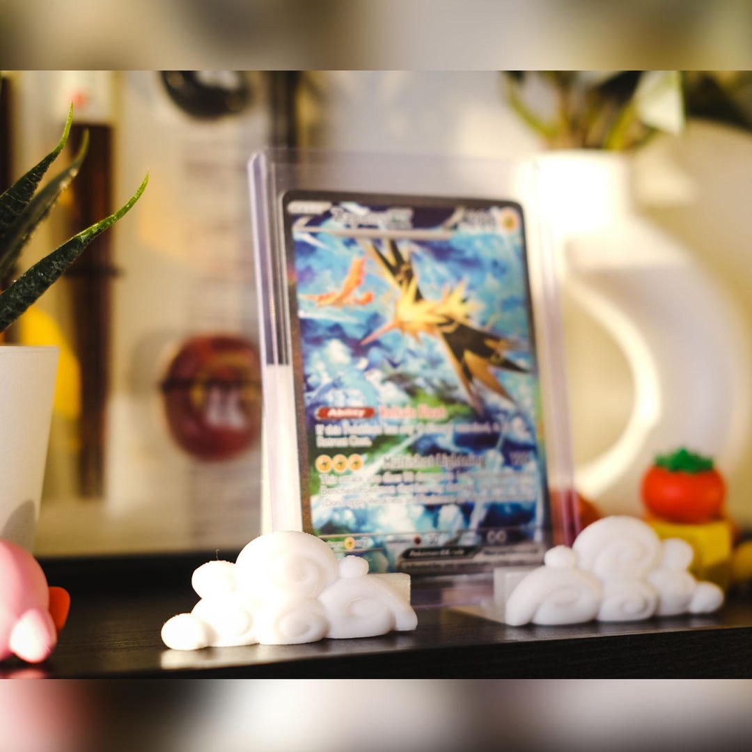 Modular TCG Card Stand –cloud Design, 3D Printed Display for Pokémon ...