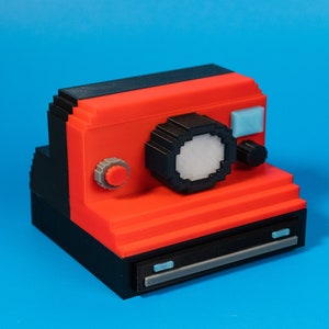 3d Printed Voxel Retro Polaroid Inspired Container and Desktop ...