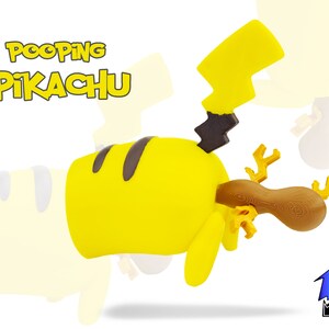 Buy Pooping Pikachu Butt 3d Printed Toy Magnet Pokemon Online in India ...