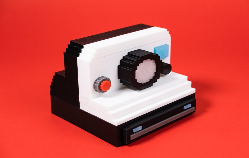 3d Printed Voxel Retro Polaroid Inspired Container and Desktop ...