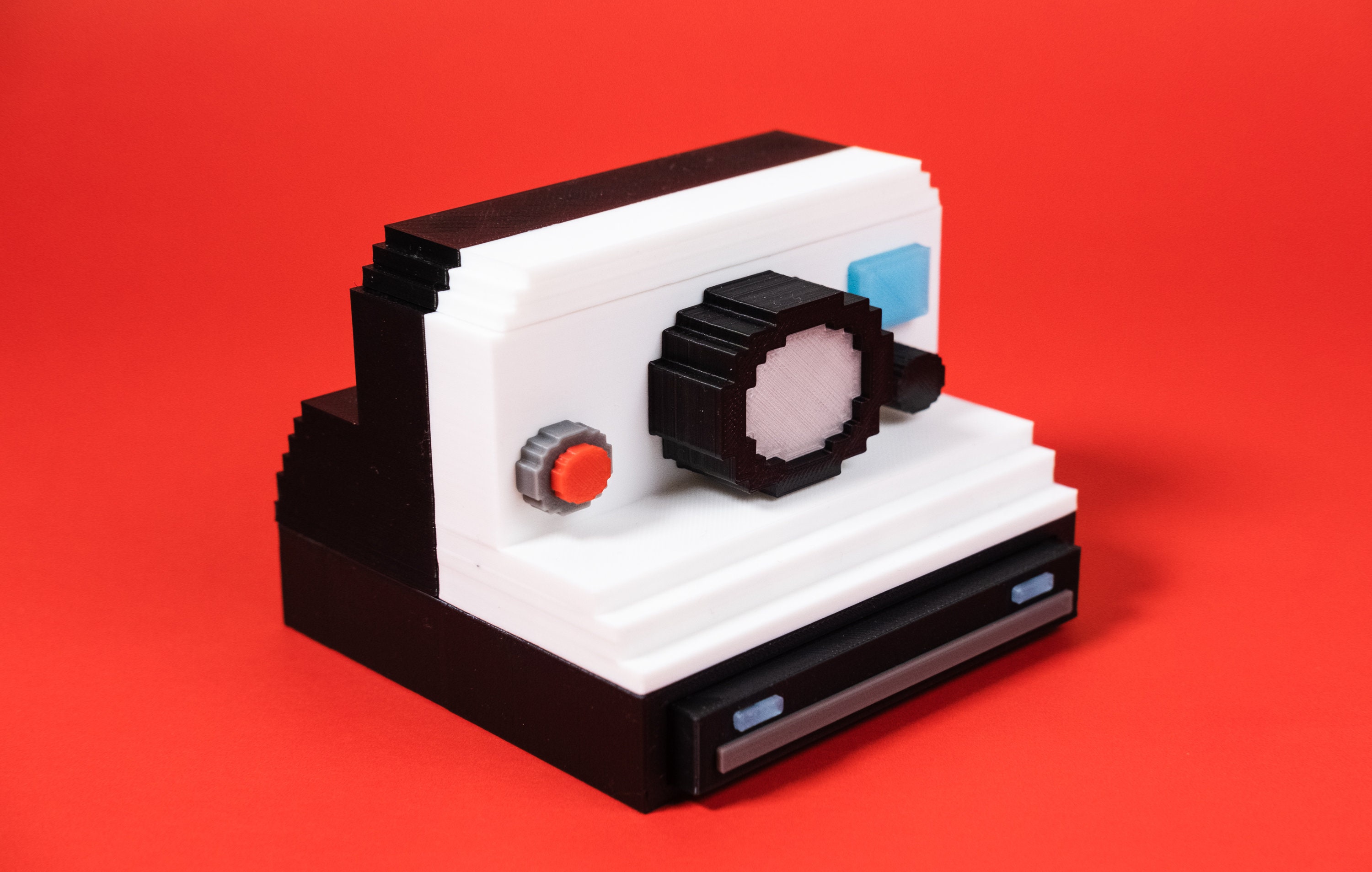 3d Printed Voxel Retro Polaroid Inspired Container and Desktop ...