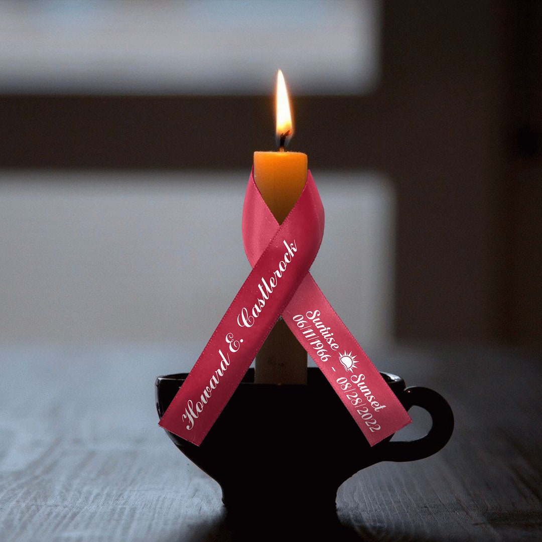 Custom Remembrance Ribbons. Custom Memorial Ribbons. Custom - Etsy