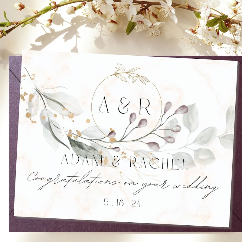 Custom Wedding Congratulations Cards - Etsy