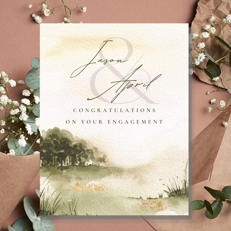 Engagement Cards - Etsy