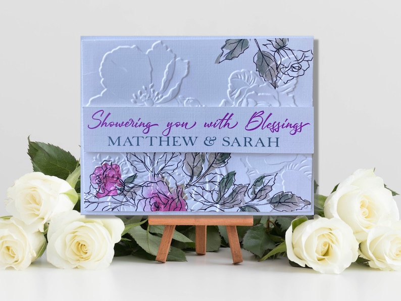 Custom Bridal Shower Card, Personalized Watercolor Wedding Card ...