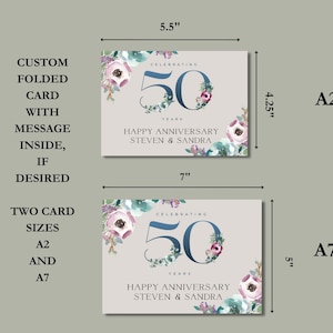 Custom Happy 50th Anniversary Card, Christian Anniversary Card ...