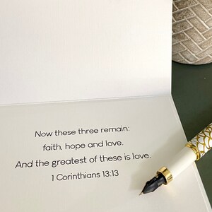 Custom Christian Wedding Card to the Bride & Groom Personalized Wedding ...