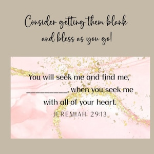 Personalized Scripture Cards With Acrylic Holder, 35 Custom Watercolor ...