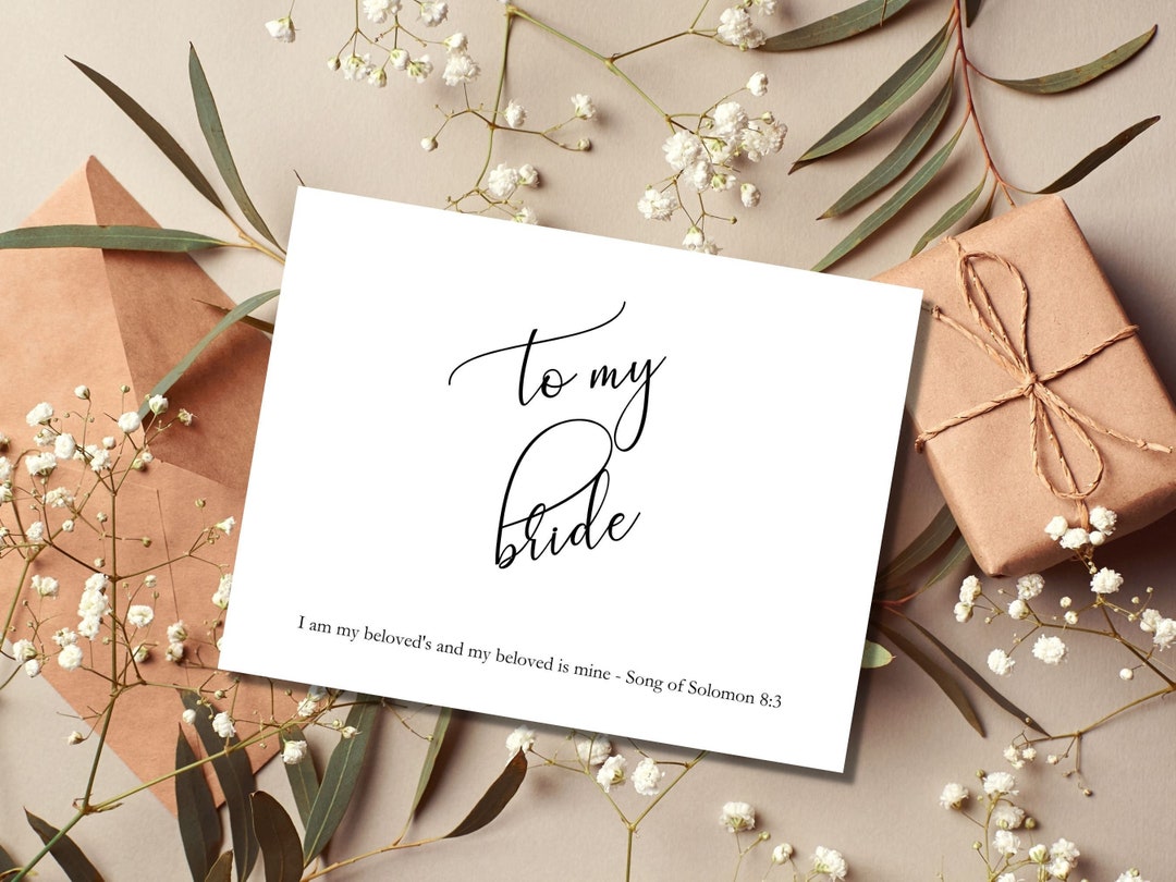 Christian Wedding Card to Your Bride on Your Wedding Day, Christian ...