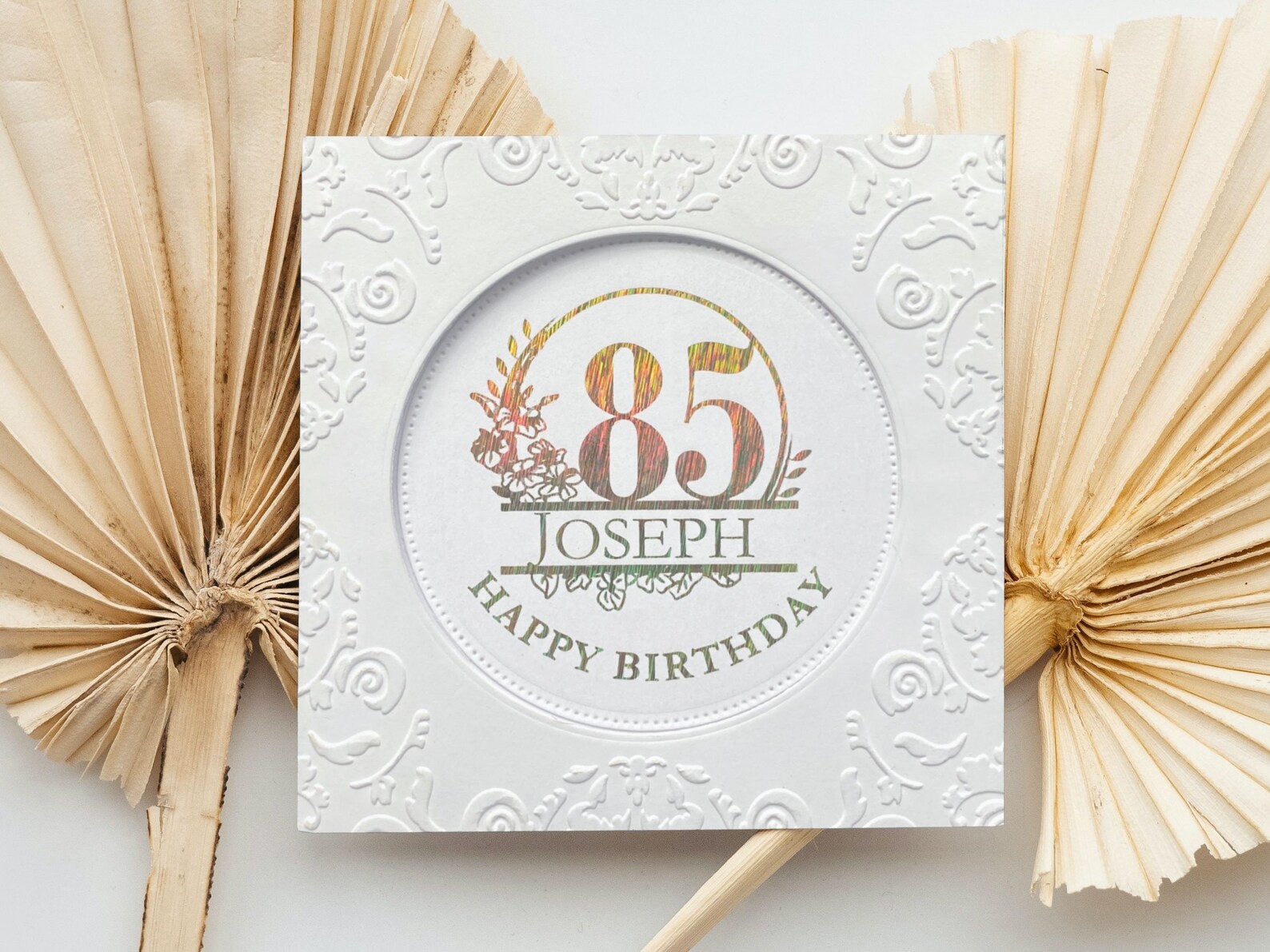 Personalized Foiled 85th Birthday Card, Happy 85th Birthday, Custom ...