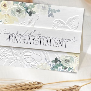 Custom Engagement Card, Congratulations on Your Engagement Card, 3D ...