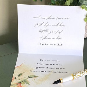 Custom Christian Wedding Card, Congratulations on Your Wedding ...
