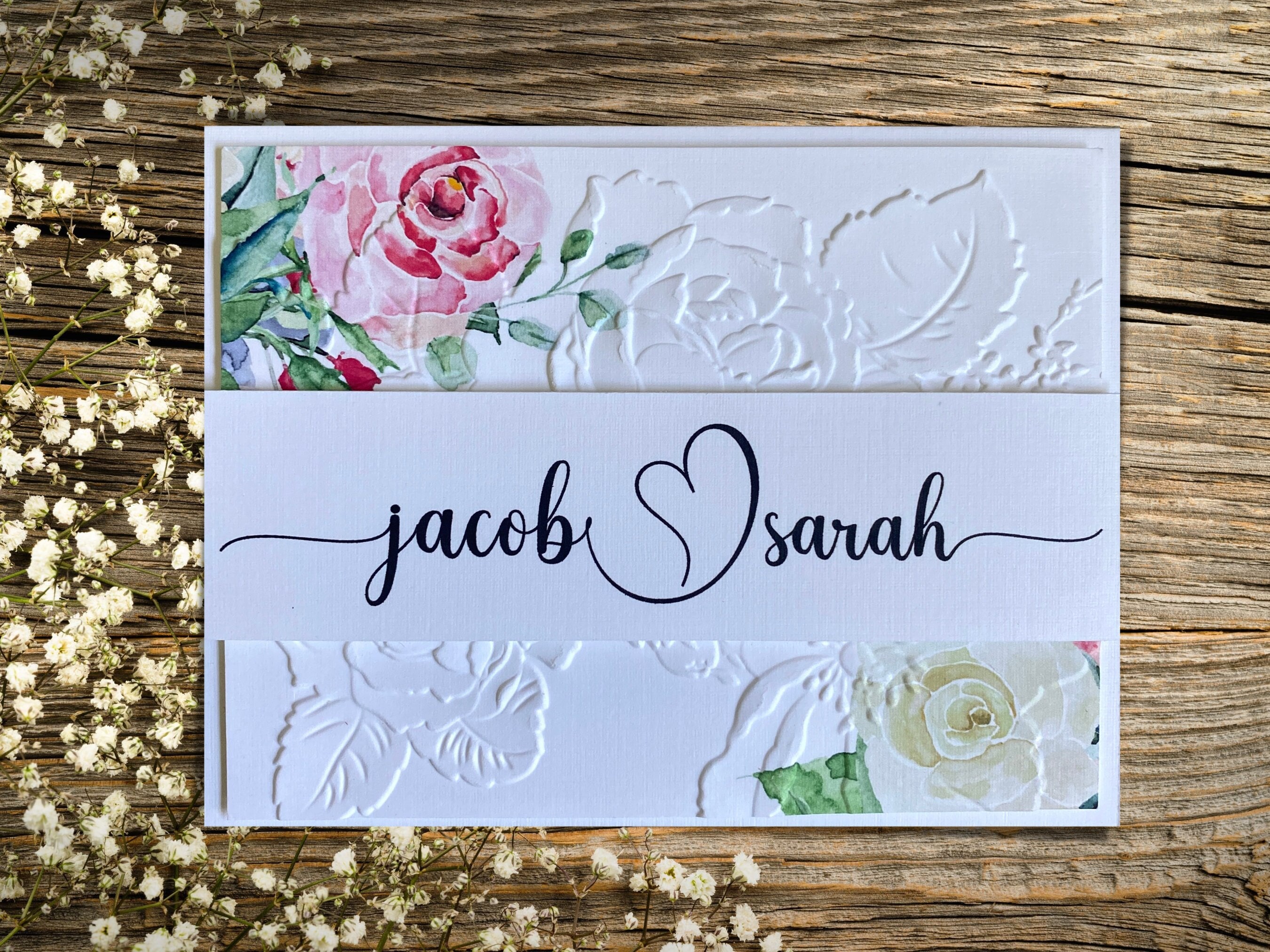 Custom Christian Wedding Card to the Bride and Groom, Personalized ...