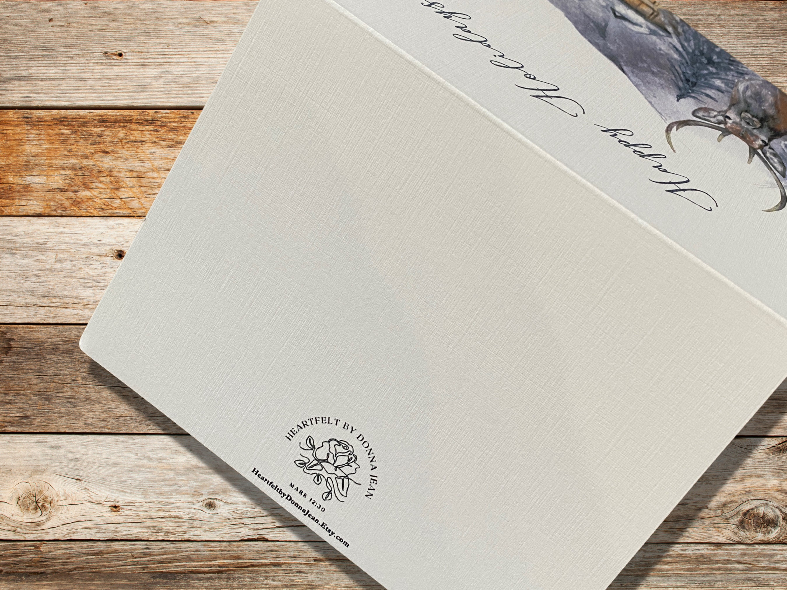 Winter Forest Note Card Set 8 Watercolor Mountain Scene - Etsy