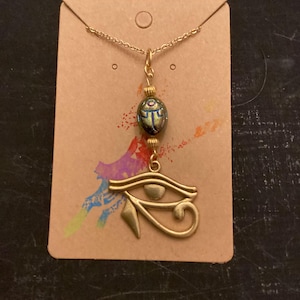 Eye of Horus Necklace (gold) - Etsy