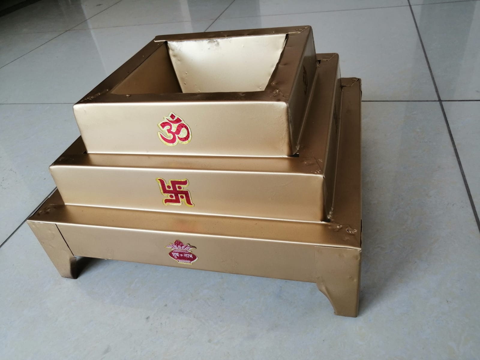 Designer Copper Painted Hawan Kund - Etsy