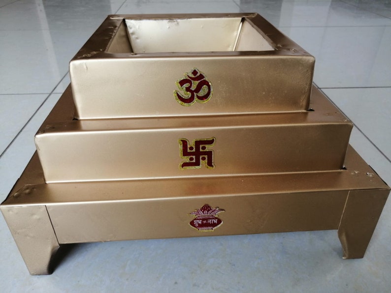 Designer Copper Painted Hawan Kund - Etsy