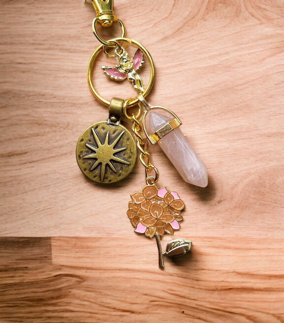 Guiding Star & Guardian Angel Keychain, Zipper Charm - Meaningful Gift ...