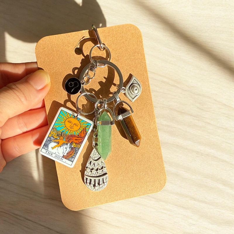 Leo Crystals Keychain - Etsy UK