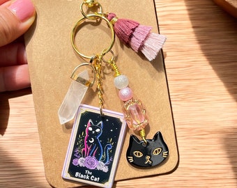 Small Gift Idea. Love Cats. Purple Kitty Kitten Cat Keychain - Etsy