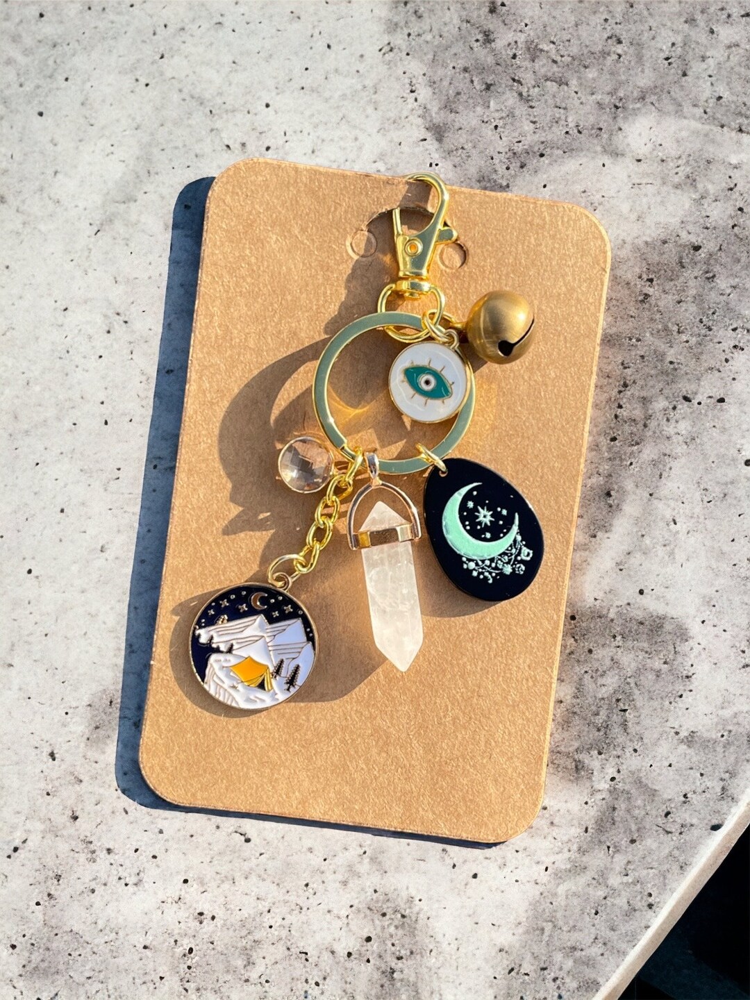 Manifestation Bag Charm, Keychain, Jingle Bell Chunky Zipper Puller ...