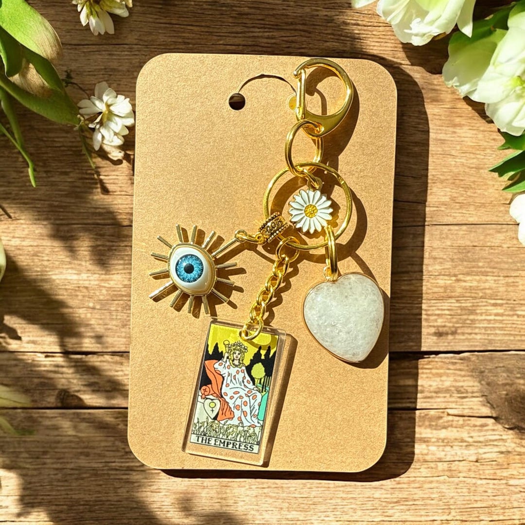 PROTECTION - COURAGE - MANIFESTATION - the Empress Tarot Card Bag Charm ...